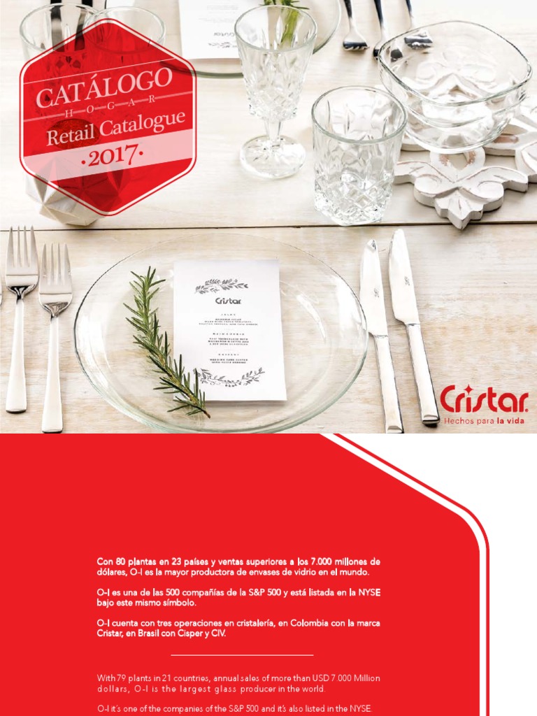 Catálogo Cristar 2025: Cristalería Colombia | PDF | Industrias | Naturaleza