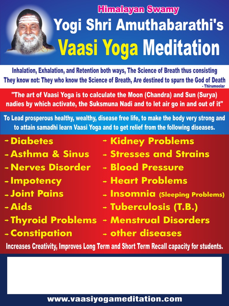 Vaasi Yoga Vaasi Yoga Meditation Meditation | PDF