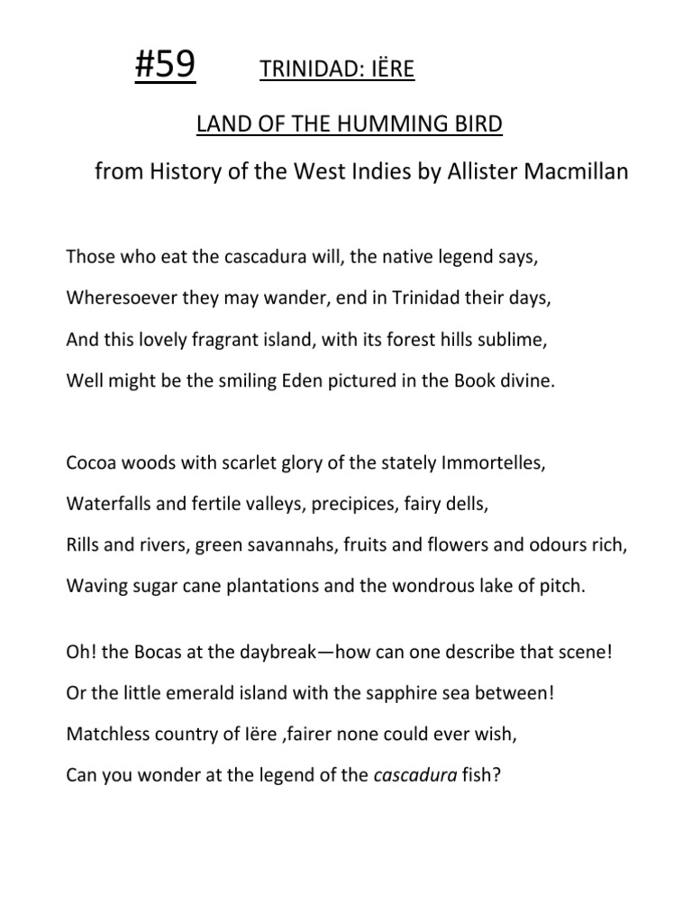 Poem Trindad Iere | PDF