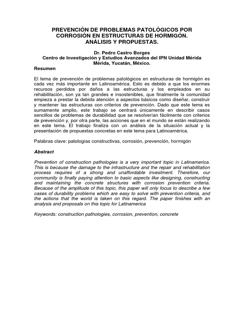 001-Conferencia Pedro Castro Borges PDF | PDF | Acero | Science