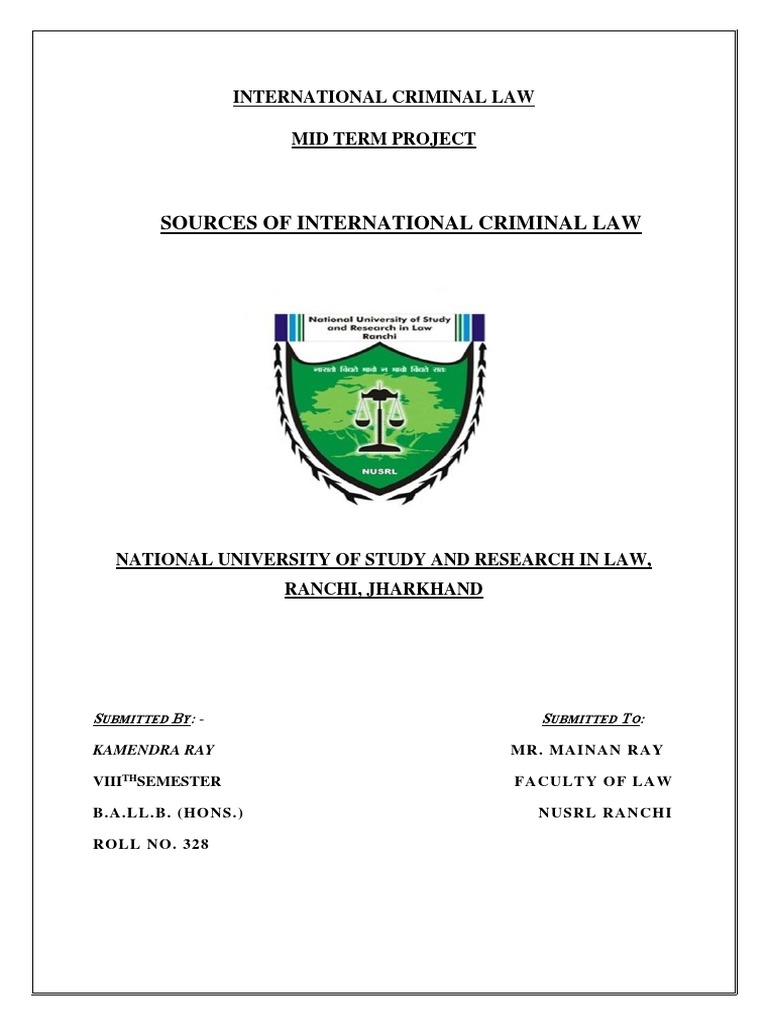 International Criminal Law Project | PDF | International Criminal Law ...