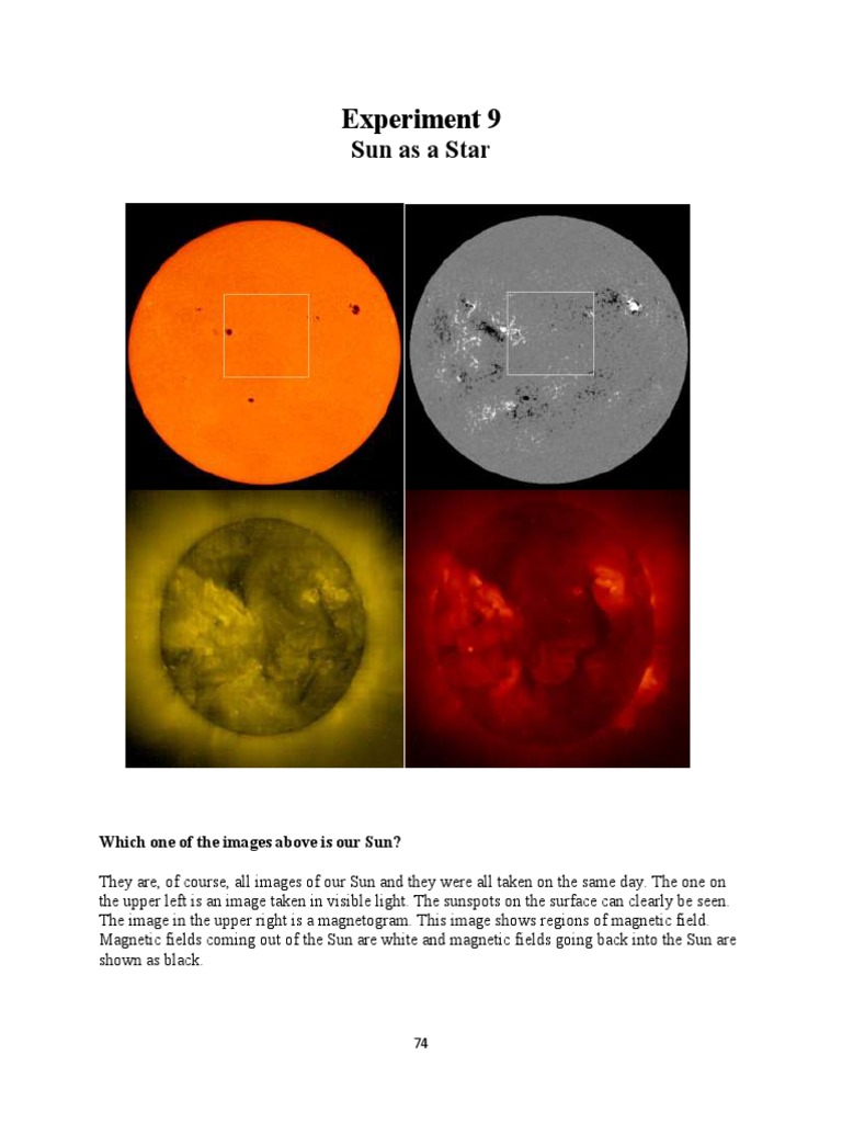 Experiment 9: Sun As A Star | Download Free PDF | Spectral Line | Sun