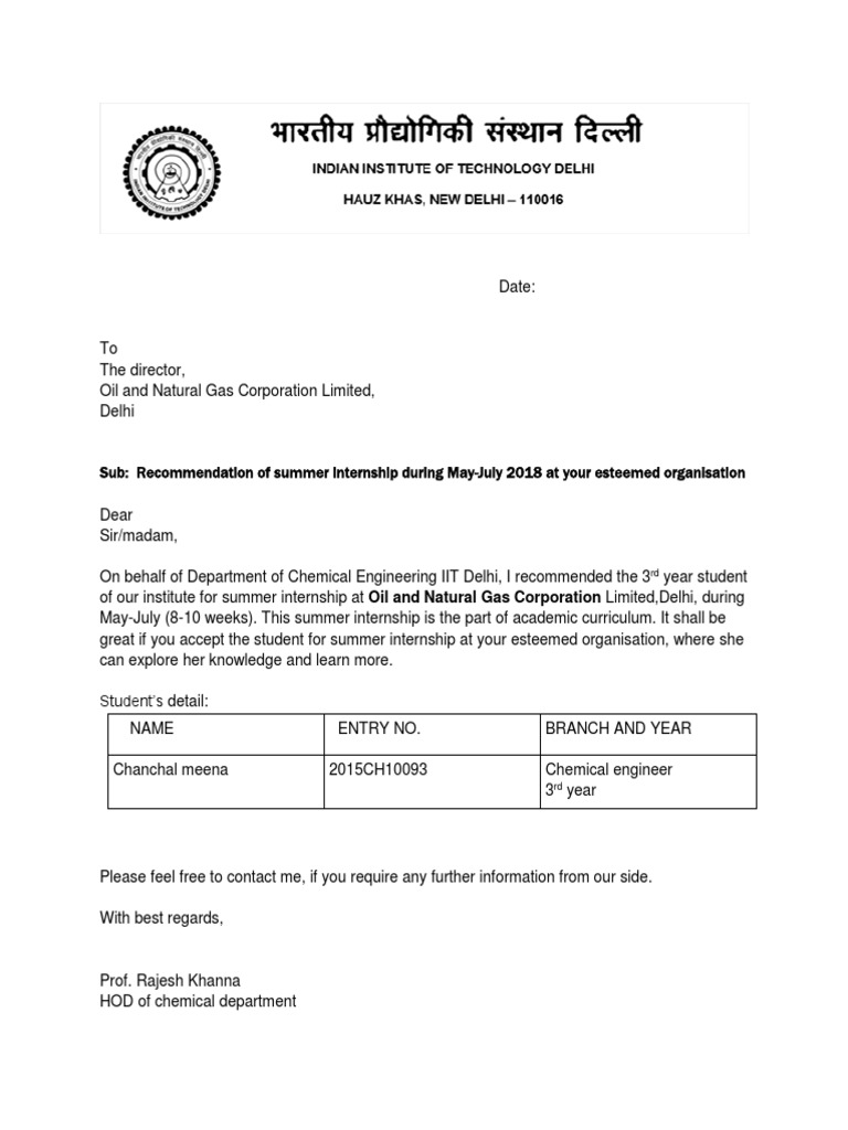 ONGC Letter | PDF | Career & Growth | Technology & Engineering