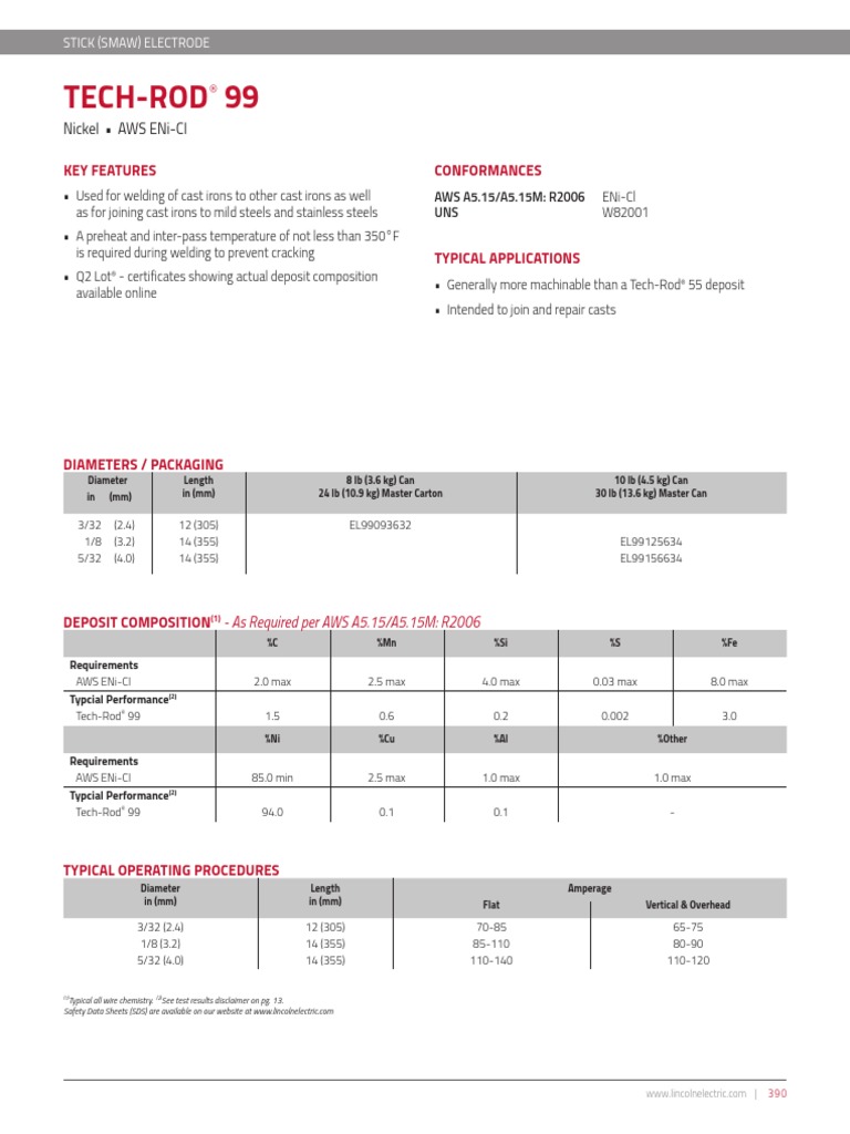 Lincoln, Tech-Rod ® 99 (c141022) | Download Free PDF | Implied Warranty ...