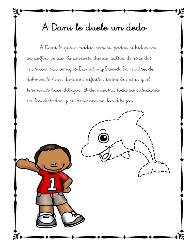 Cuentos Con Fonemas La Letra "D" A Dani Le Duele Un Dedo | PDF