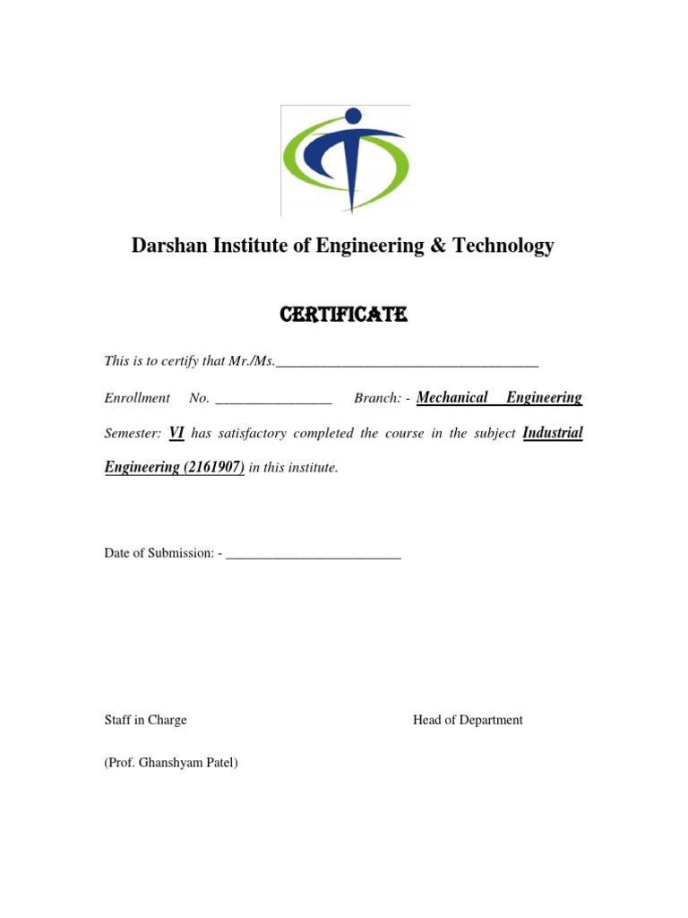 Industrial Engineering Lab Manual 06052016 054139AM | PDF | Standard ...