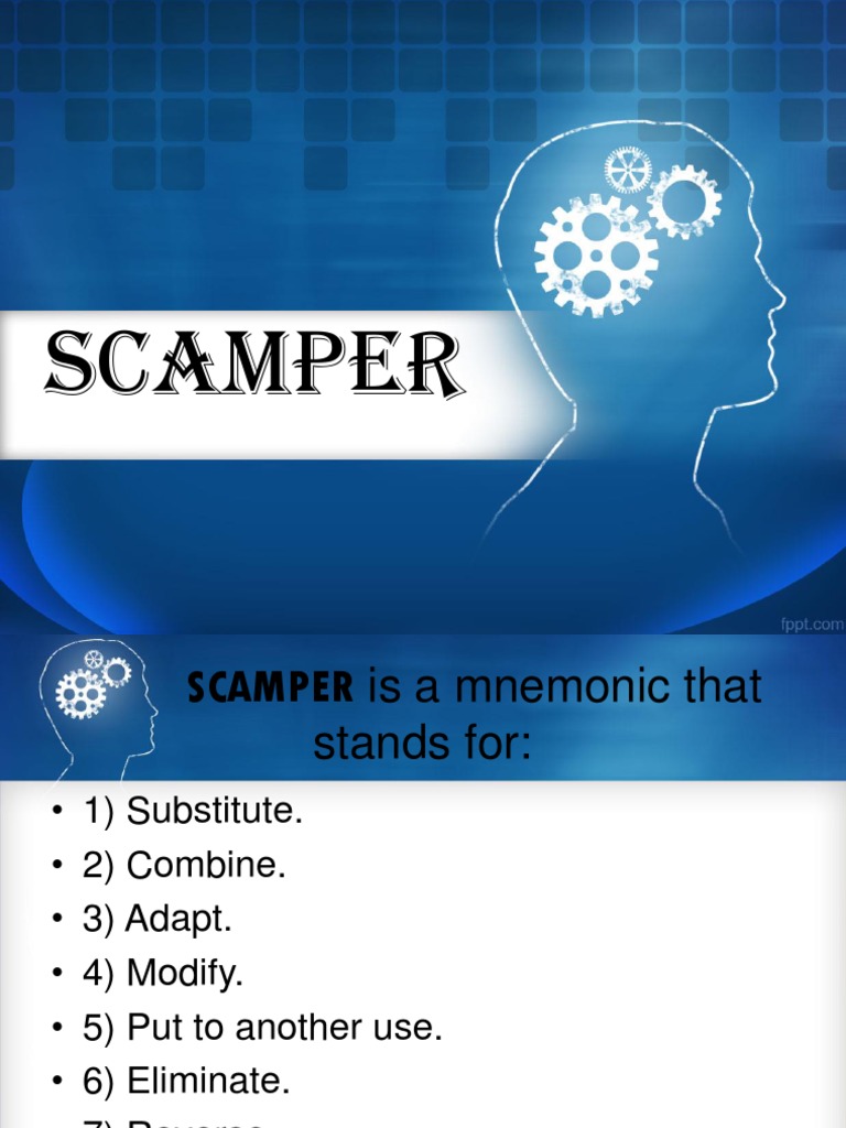 Scamper | PDF | Brainstorming | Cognition