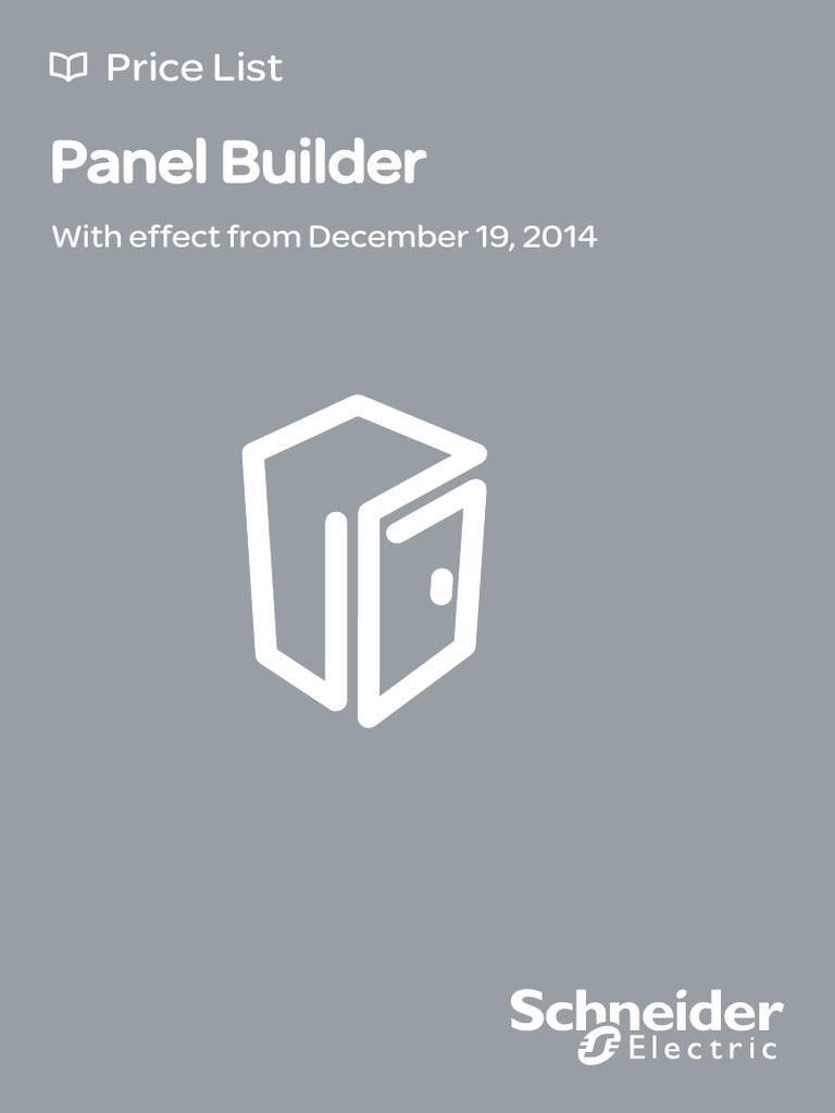 Panel Builder PDF | PDF | Manufactured Goods | Engineering