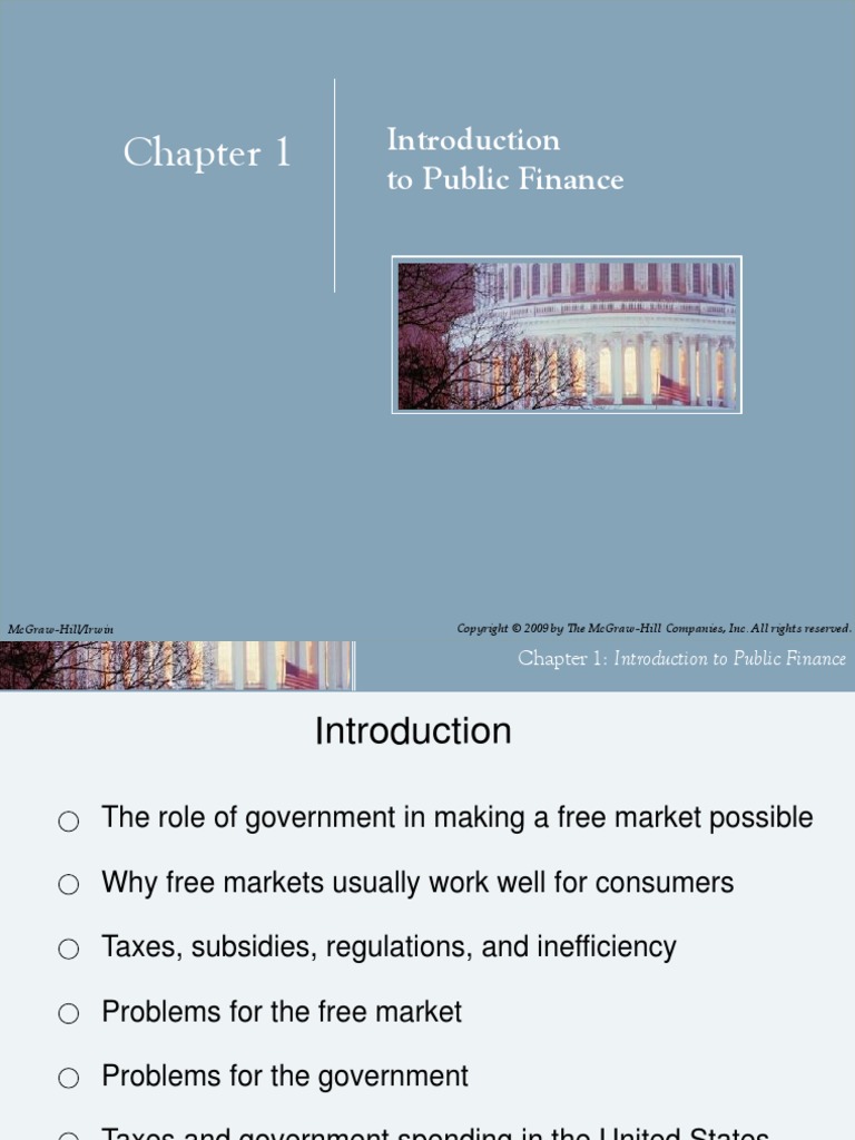 To Public Finance: Mcgraw-Hill/Irwin | PDF | Public Finance | Externality