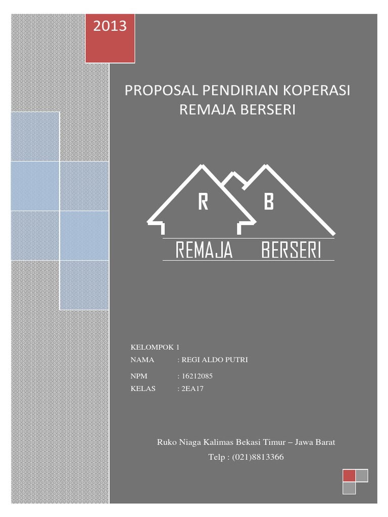 Proposal Pendirian Koperasi Konsumsi | PDF