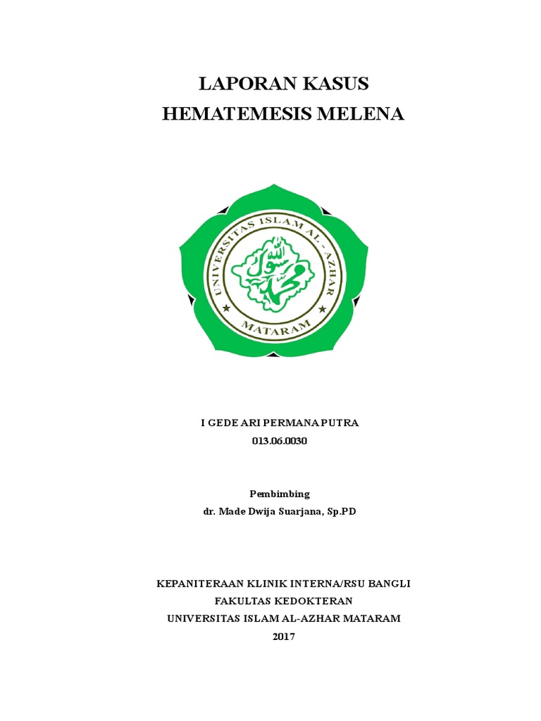 Laporan CBD-Hematemesis Melena | PDF