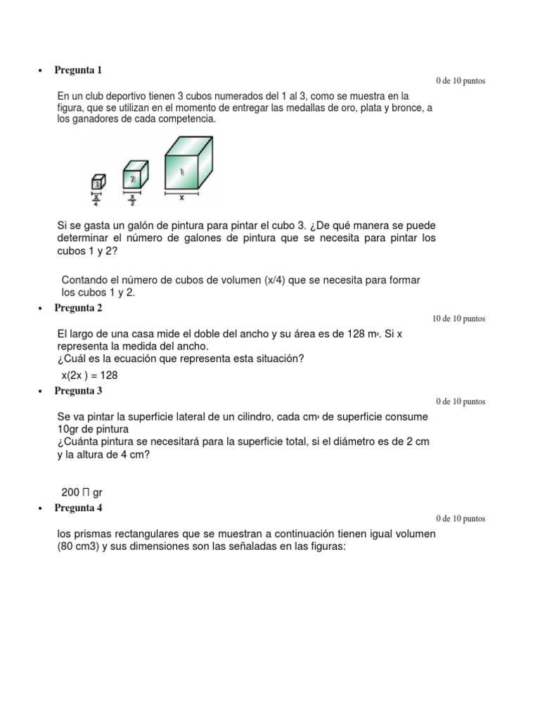 Examen de Sena Semana 1 | PDF | Geometría | Enseñanza de matemática