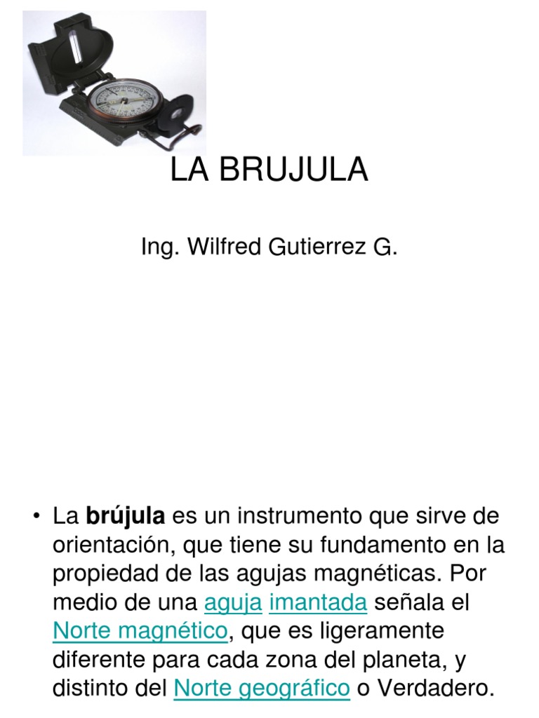 Funciones y Usos de la Brújula | PDF | Azimut | Brújula