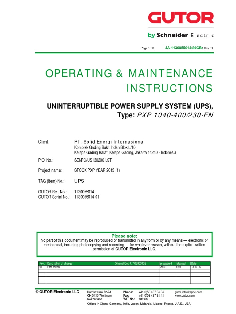 Manual Book UPS | PDF | Power Inverter | Rectifier