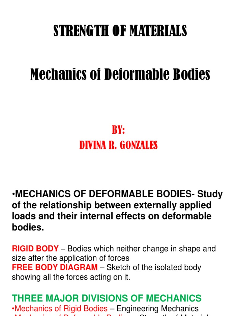 Lecture On Strength of Materials 2014 | PDF | Yield (Engineering ...