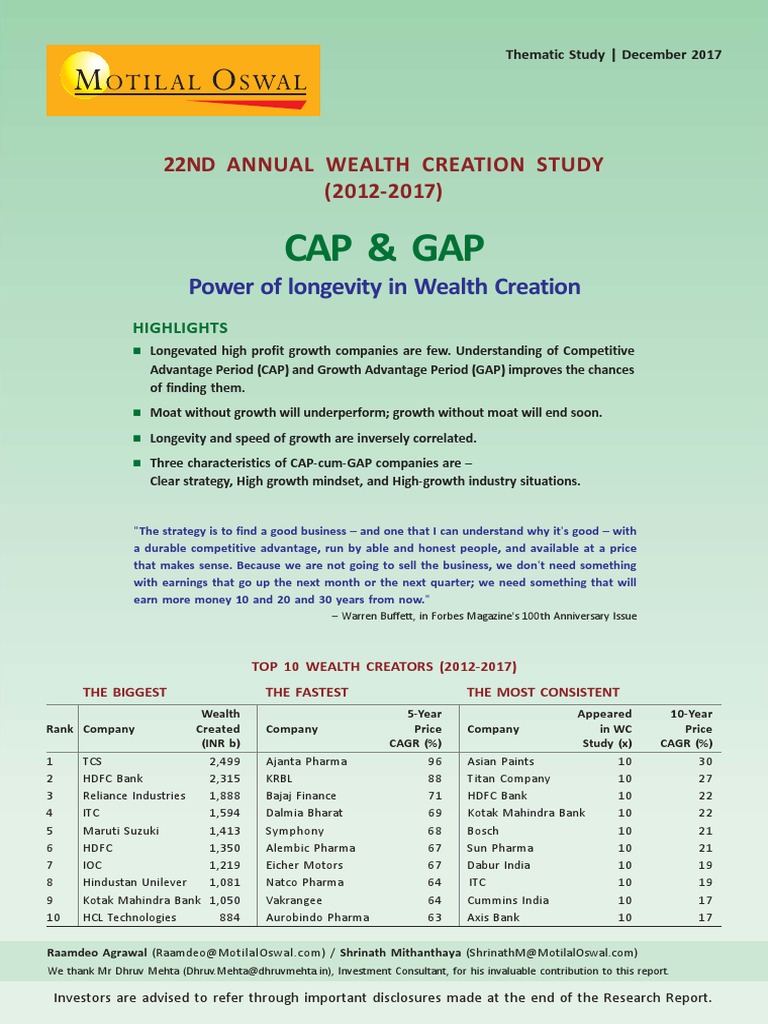 MOSL Report 2 | PDF | Cost Of Capital | Business