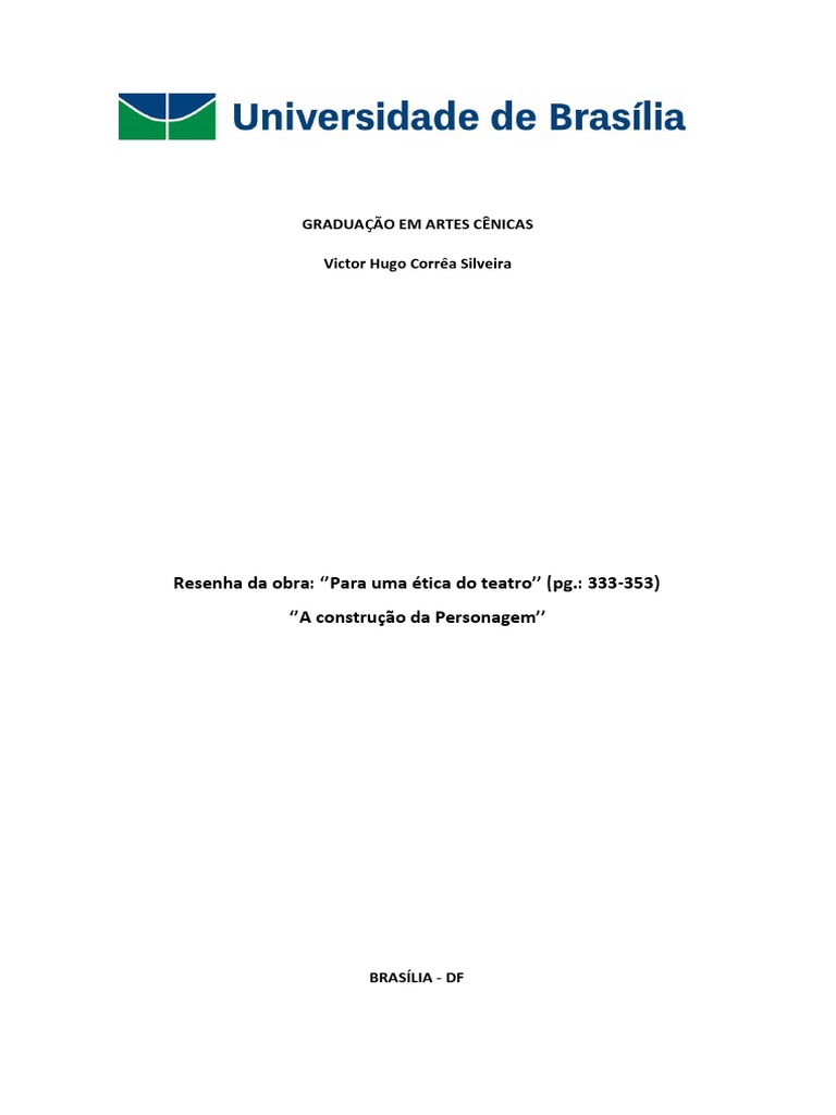 Modelo Abnt para Resenhas Unb | PDF