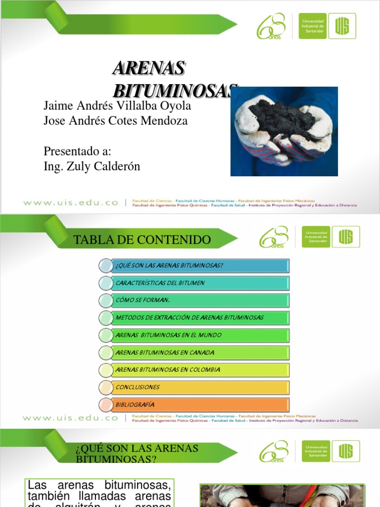Arenas Butuminosas | PDF | Petróleo | Química