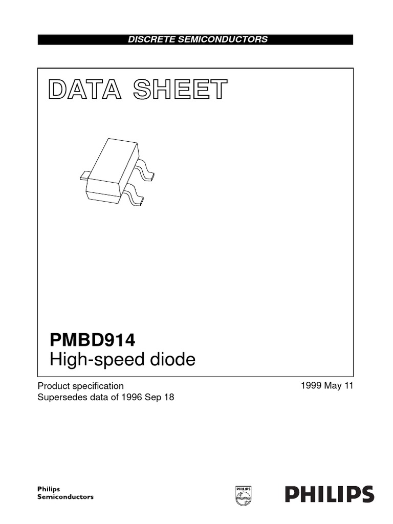 Data Sheet: PMBD914 | PDF | Diode | Electrical Engineering