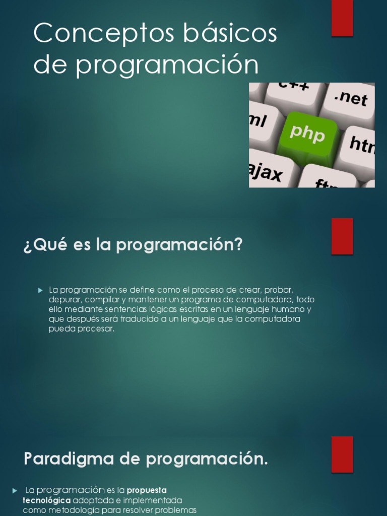 Conceptos Básicos de Programación | PDF | Lenguaje de programación ...