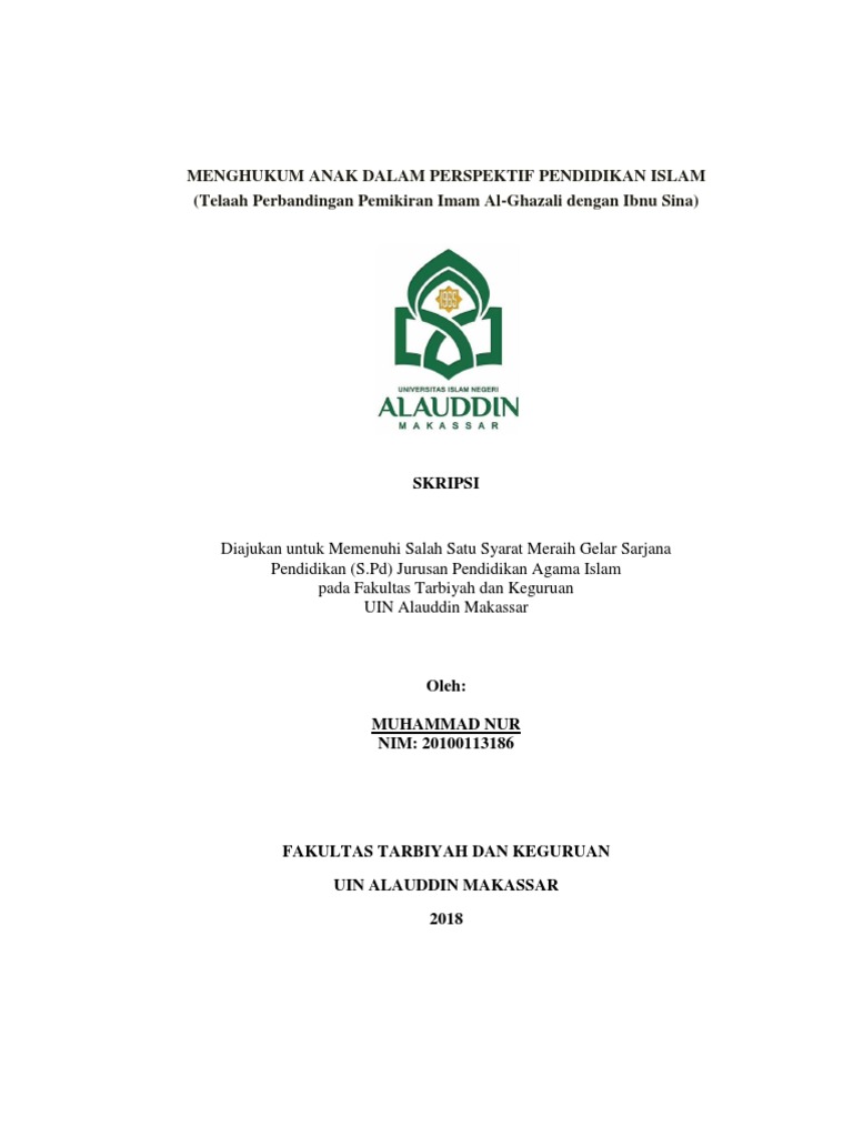 Contoh Makalah Uin Alauddin Makassar 