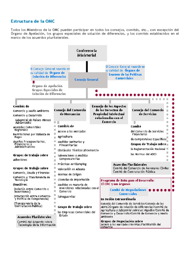 Comercio Internacional - Omc - Structure | PDF