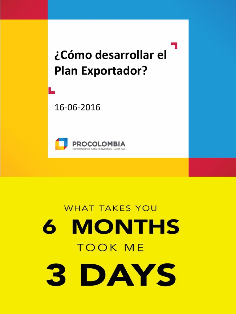 Plan Exportador Pdf Producto Negocio Distribución Comercial