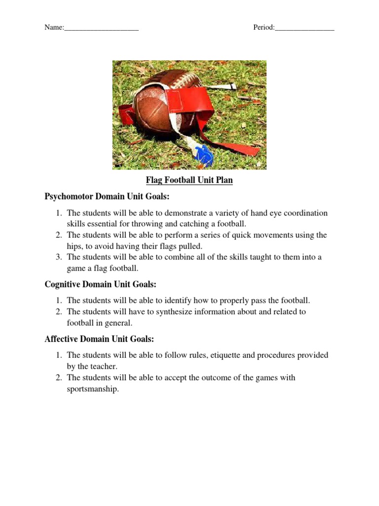 Football Unit Plan El Paso High School | PDF | American Football ...