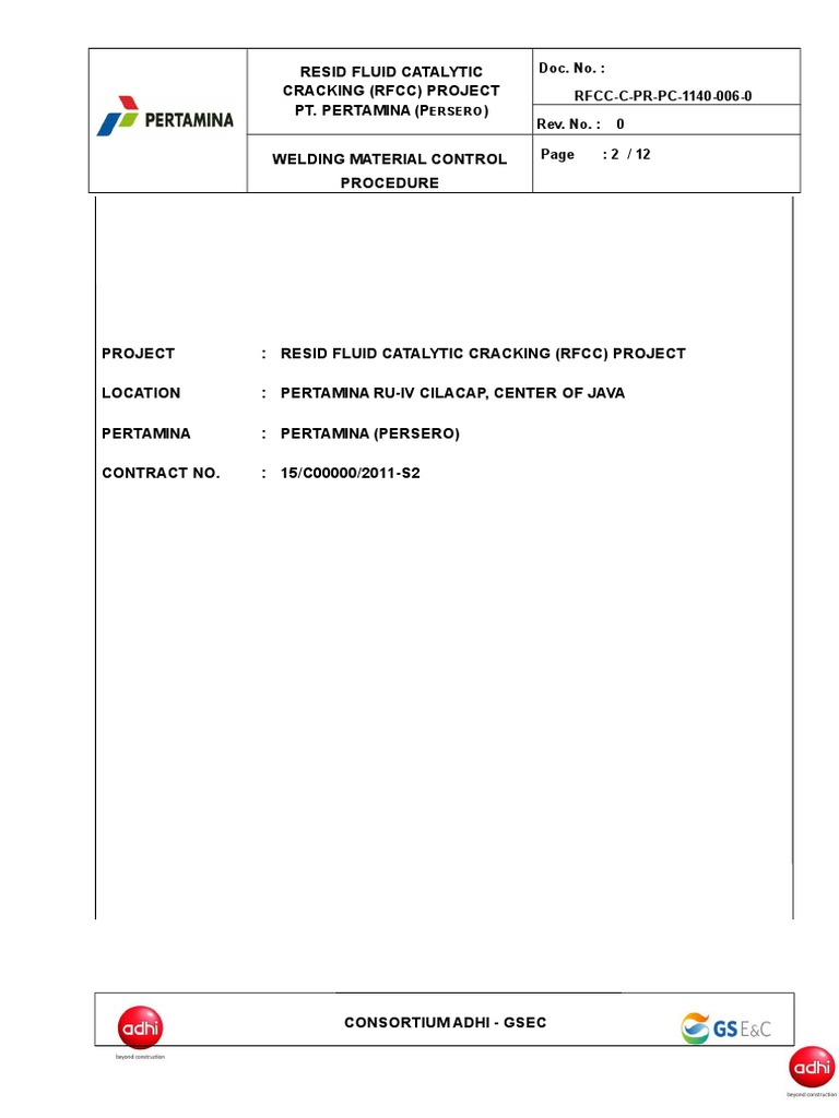 Welding Material Control Procedure | PDF | General Contractor | Welding