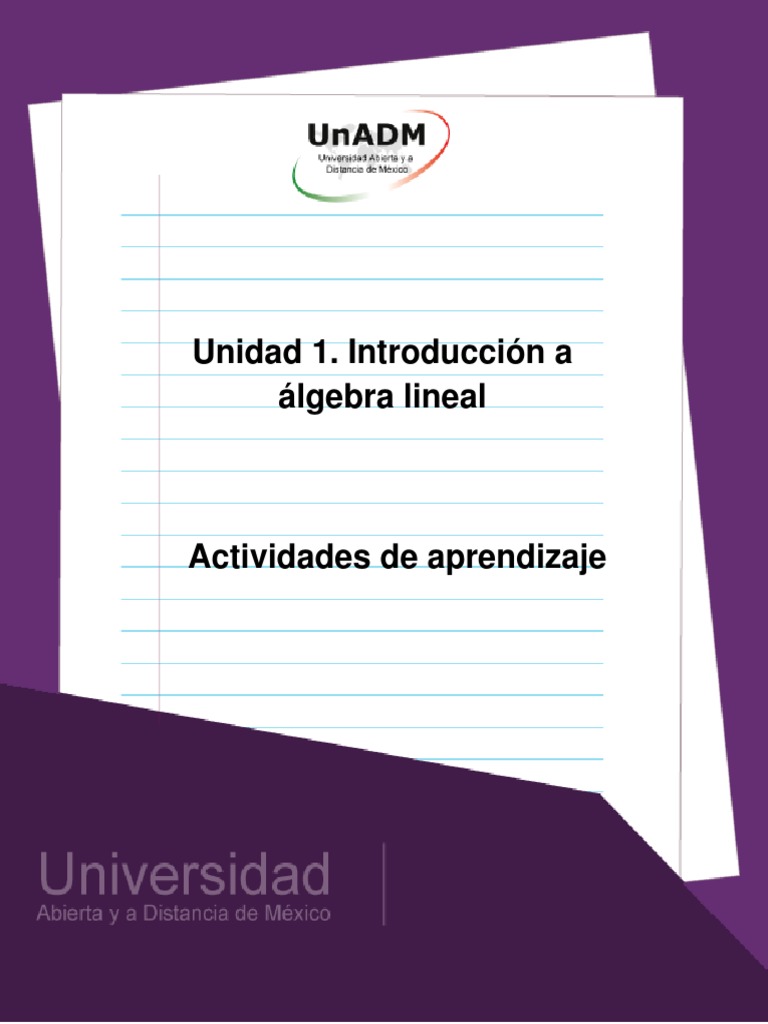 Unidad 1. Actividades de Aprendizaje-1 | Descargar gratis PDF | Álgebra ...
