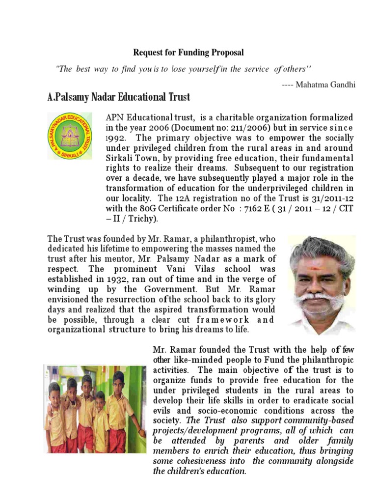 APN Project Proposal | PDF | Schools | Community