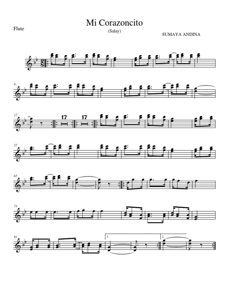 Salay - Flute - Mus | PDF