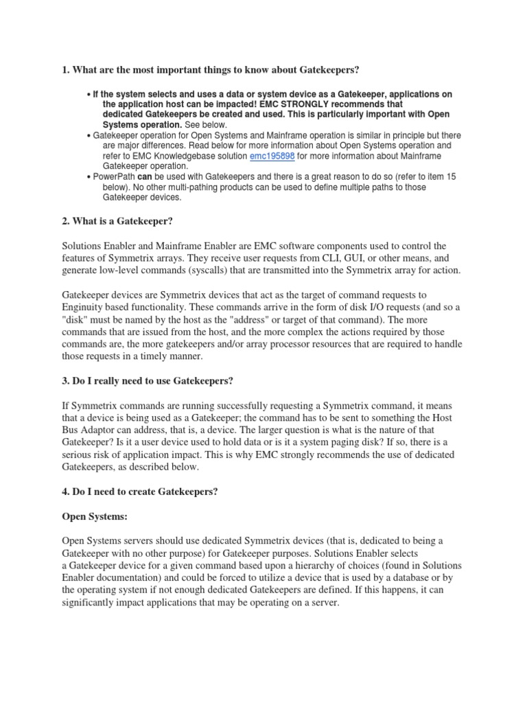 What Are The Most Important Things To Know About Gatekeepers Pdf
