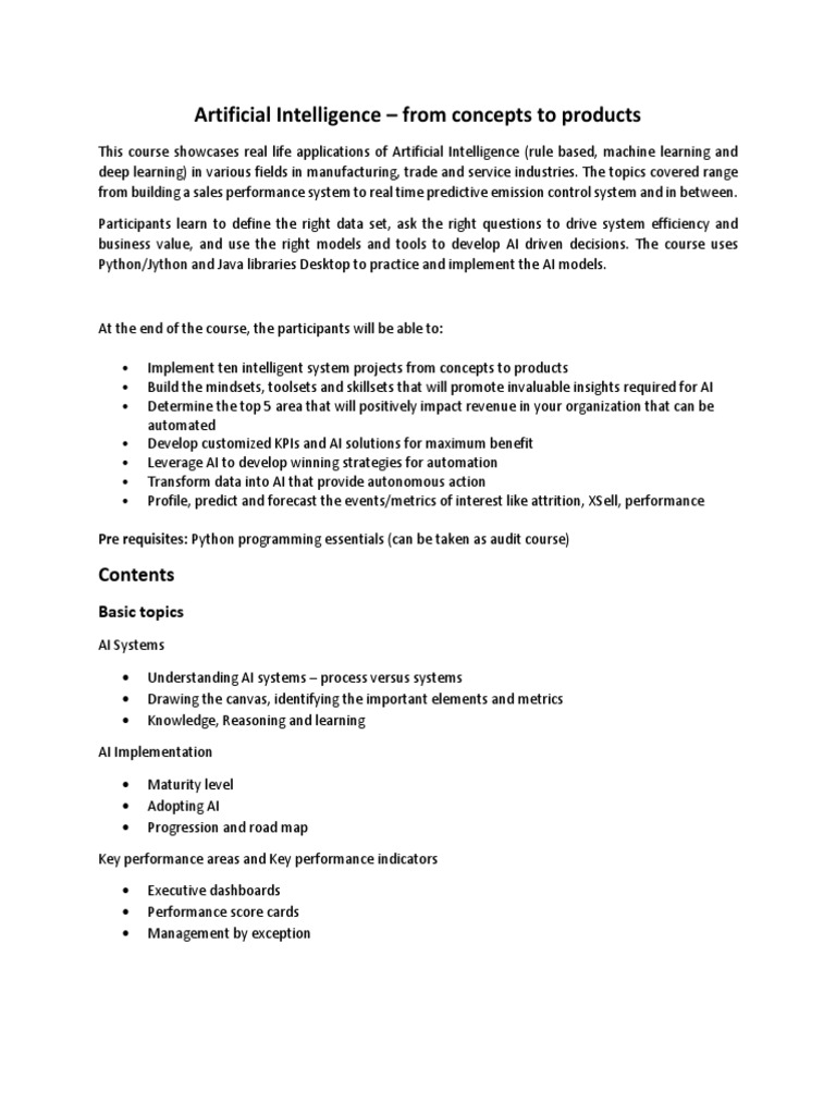 AI Brochure | Artificial Intelligence | Technology