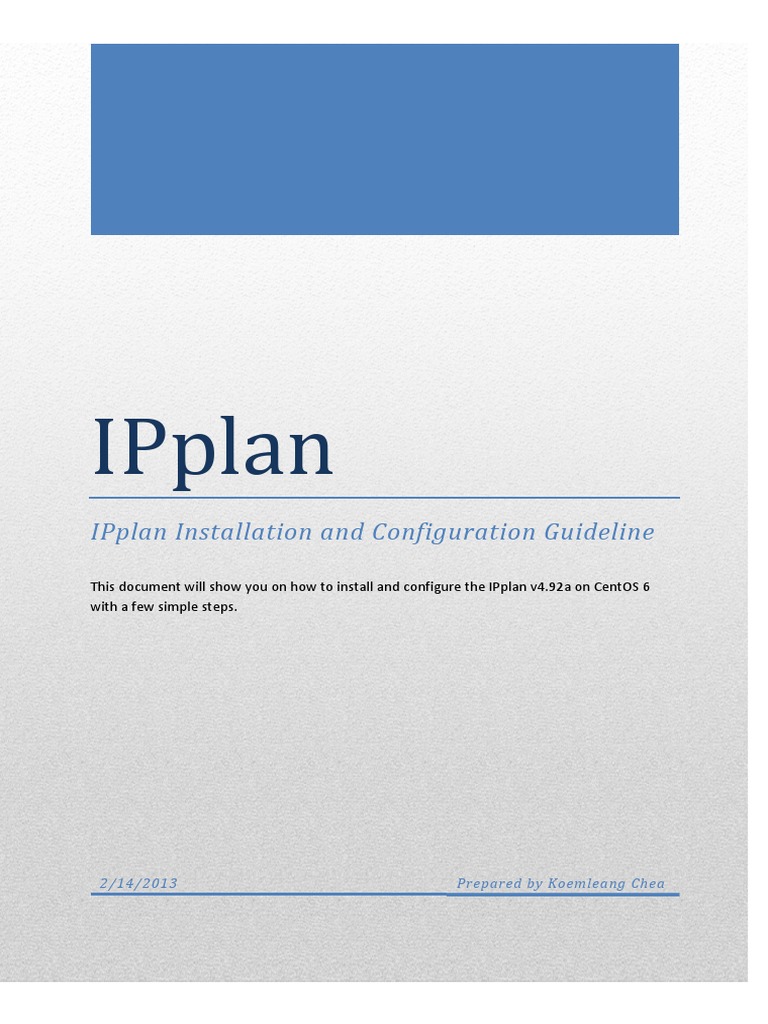 Ipplan Installation and Configuration Guideline Centos 6 | PDF | Databases | User (Computing)