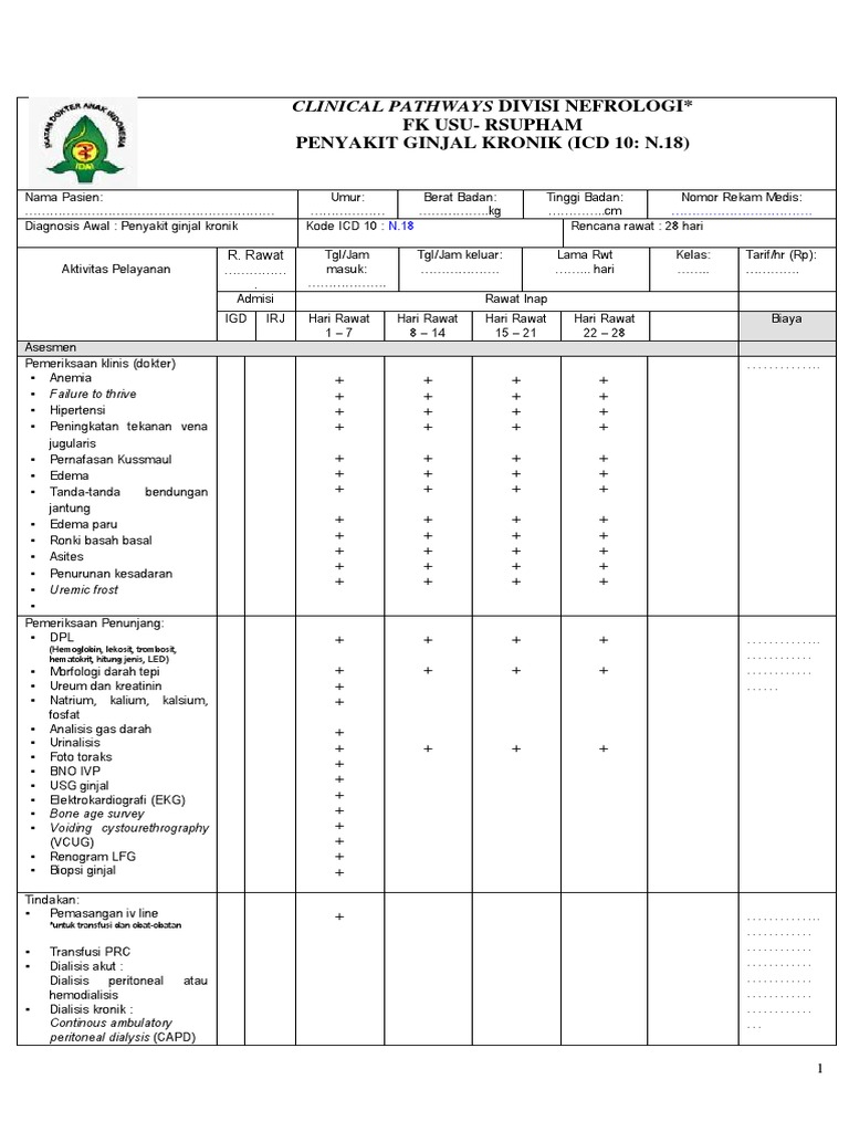 Clinical Pathways PGK | PDF