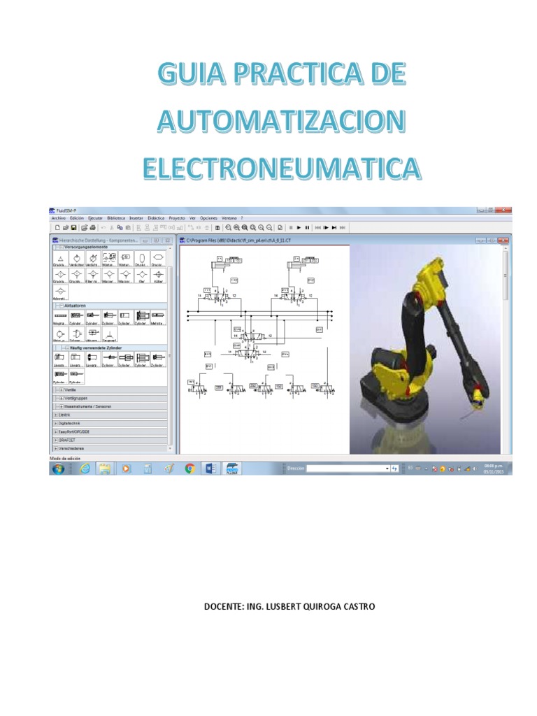 Guia Practica Automatizacion Electroneumatica Ing Lusbert | Descargar gratis PDF | Relé | Máquinas