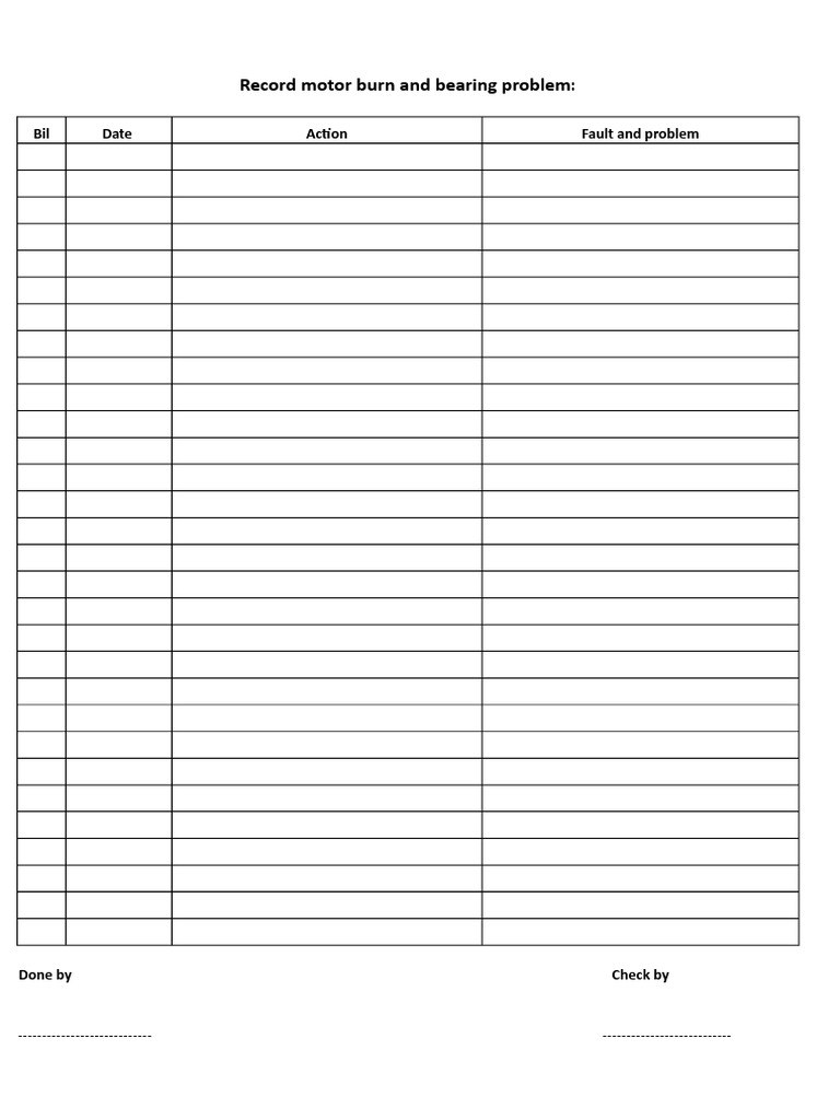 Record Motor Burn and Bearing Problem | PDF | Technology & Engineering