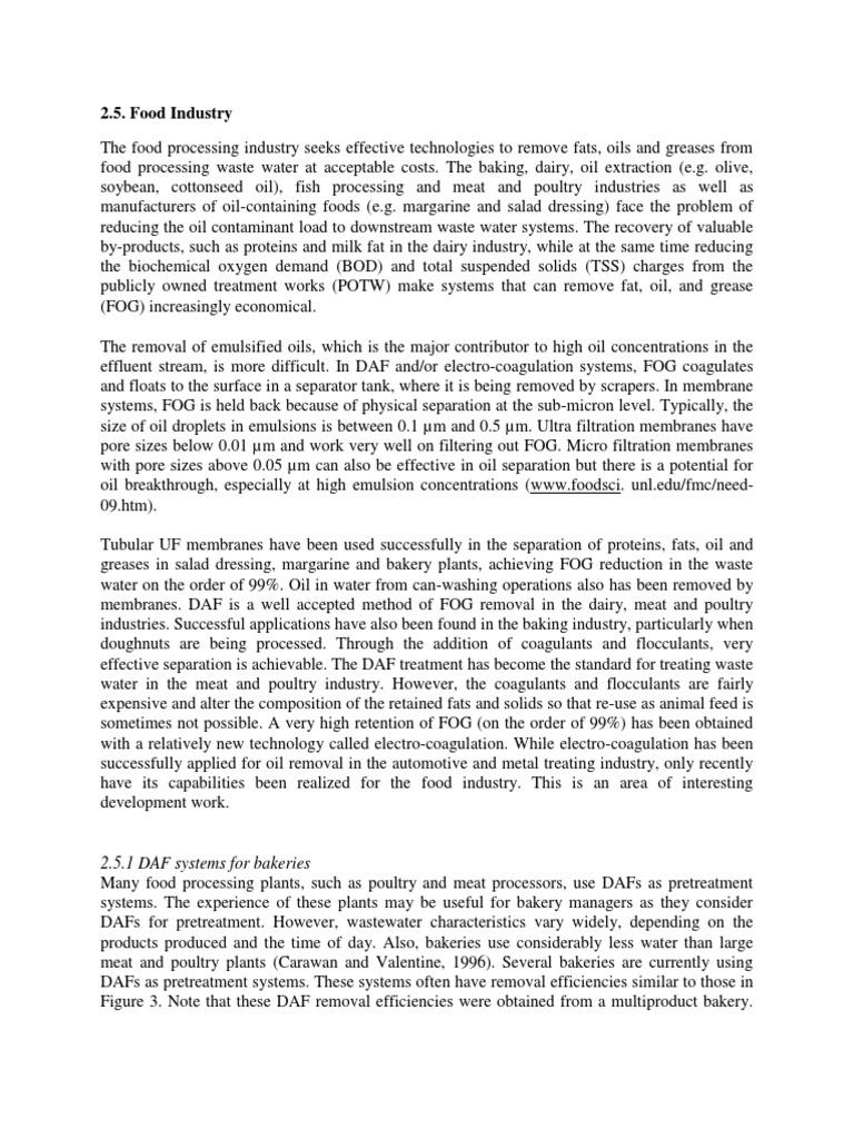 Application of Floatation in Food Industry | PDF | Sewage Treatment ...