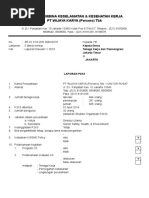 Laporan Triwulan P2K3 ke Disnaker | PDF