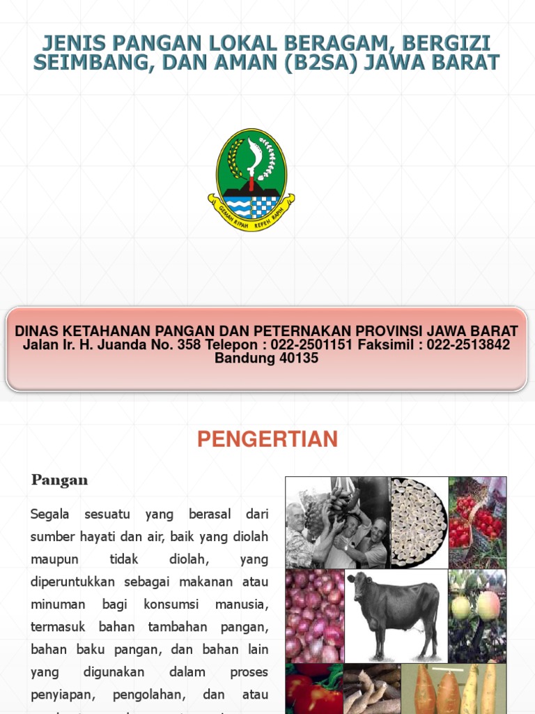Jenis Pangan Lokal B2sa Jawa Barat 2018 | PDF