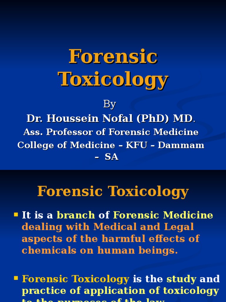 Forensic Toxicology | PDF | Poison | Esophagus