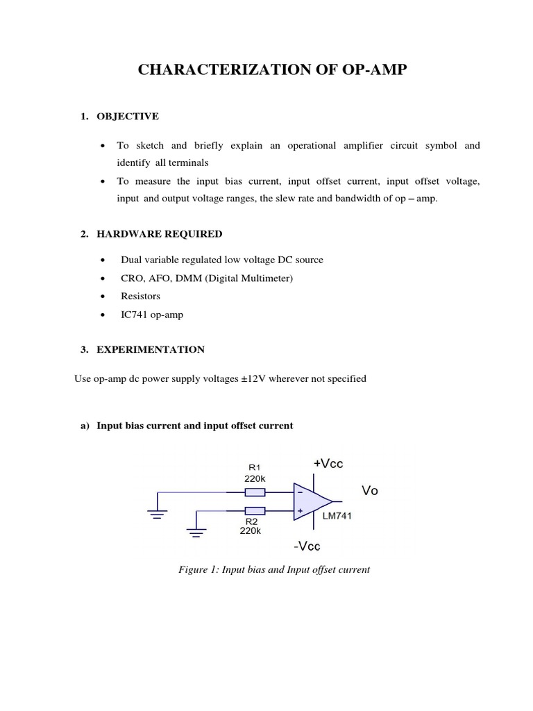 Aec Lab Test | PDF | Operational Amplifier | Amplifier