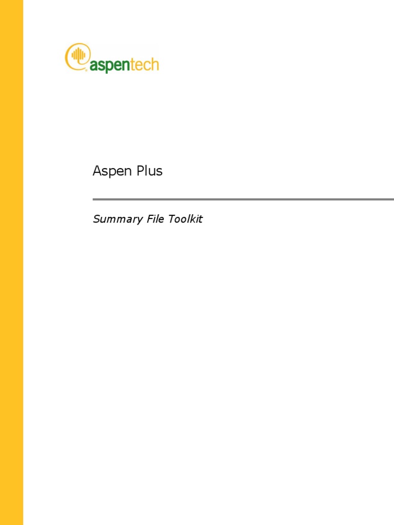 Aspen Plus 8.0 Guide | PDF | Subroutine | Computer File