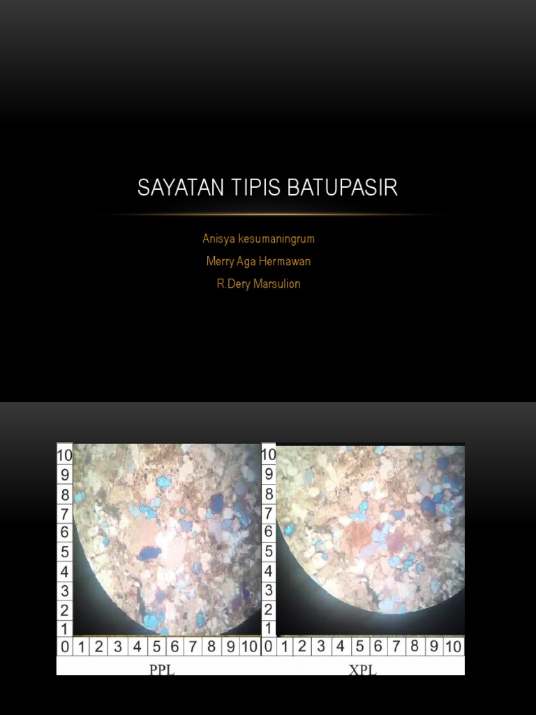 Sayatan Tipis Batupasir | PDF