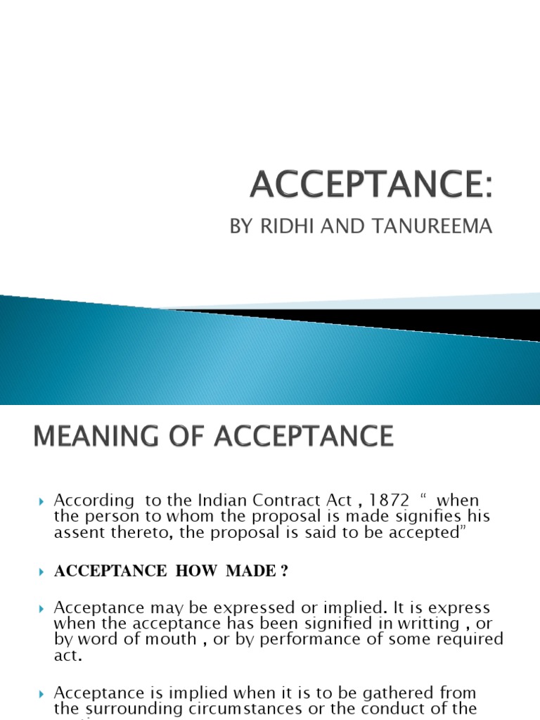 Acceptance | PDF