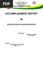 RD Elc Corner Accomplishment Report | PDF | Cognition | Learning