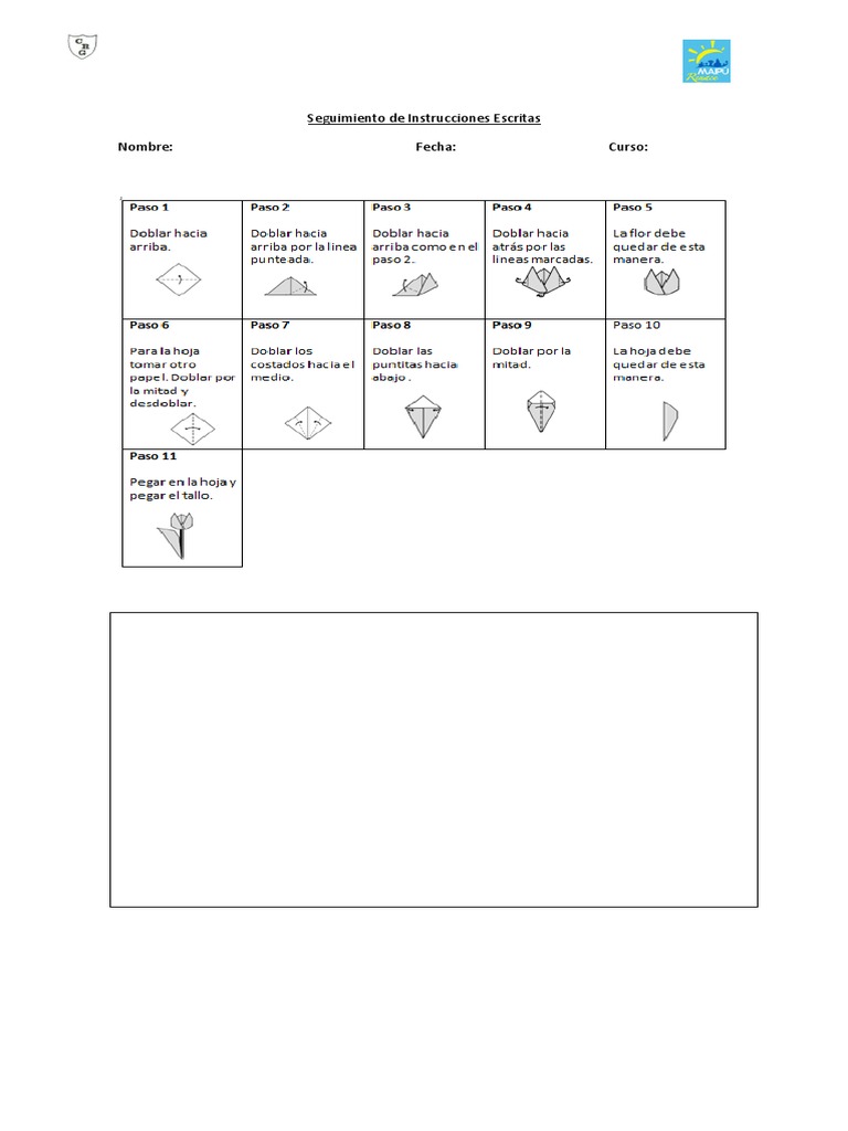 Seguimiento de Instrucciones 2 | PDF