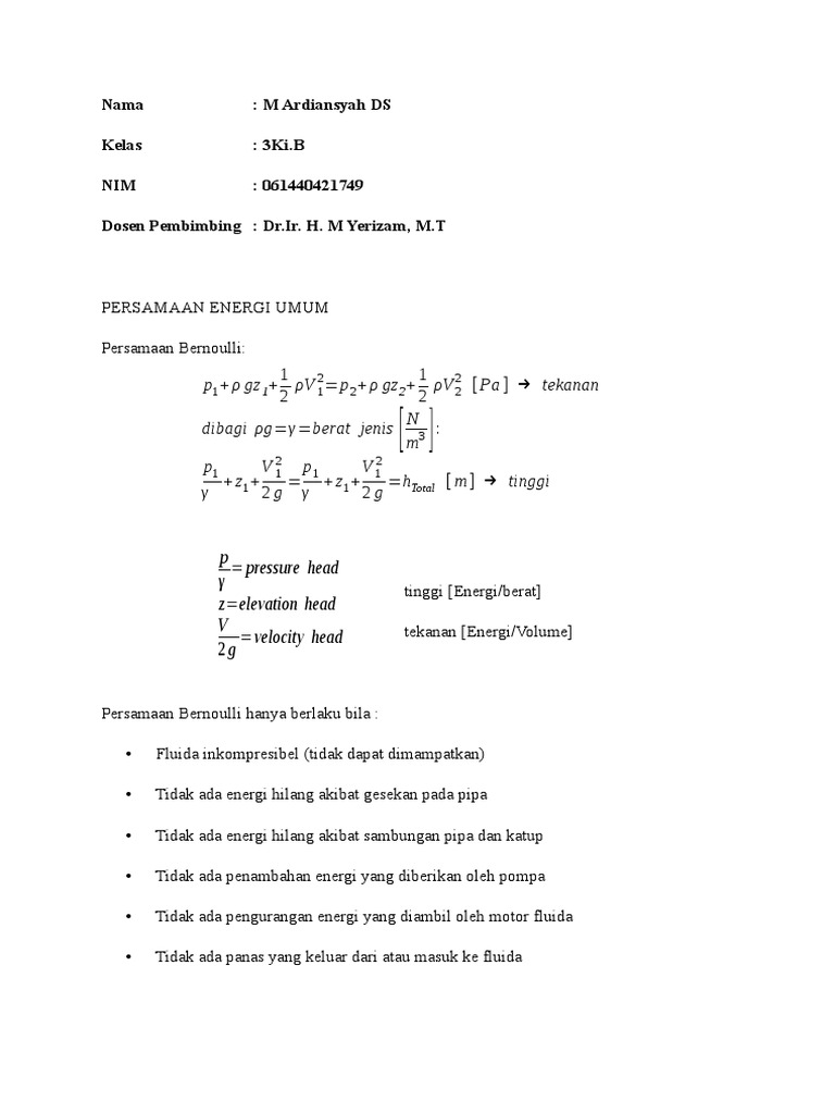 Tugas Contoh Soal Pipa | PDF