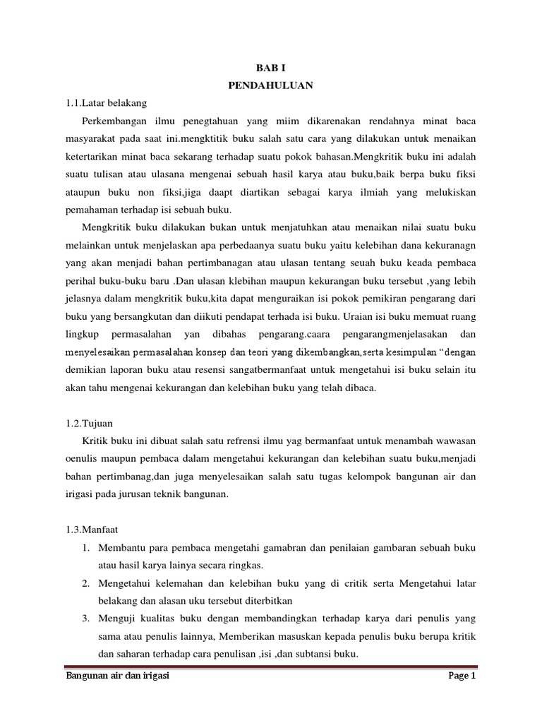 Isi CBR Bangunan Aiar Dan Irigasi | PDF